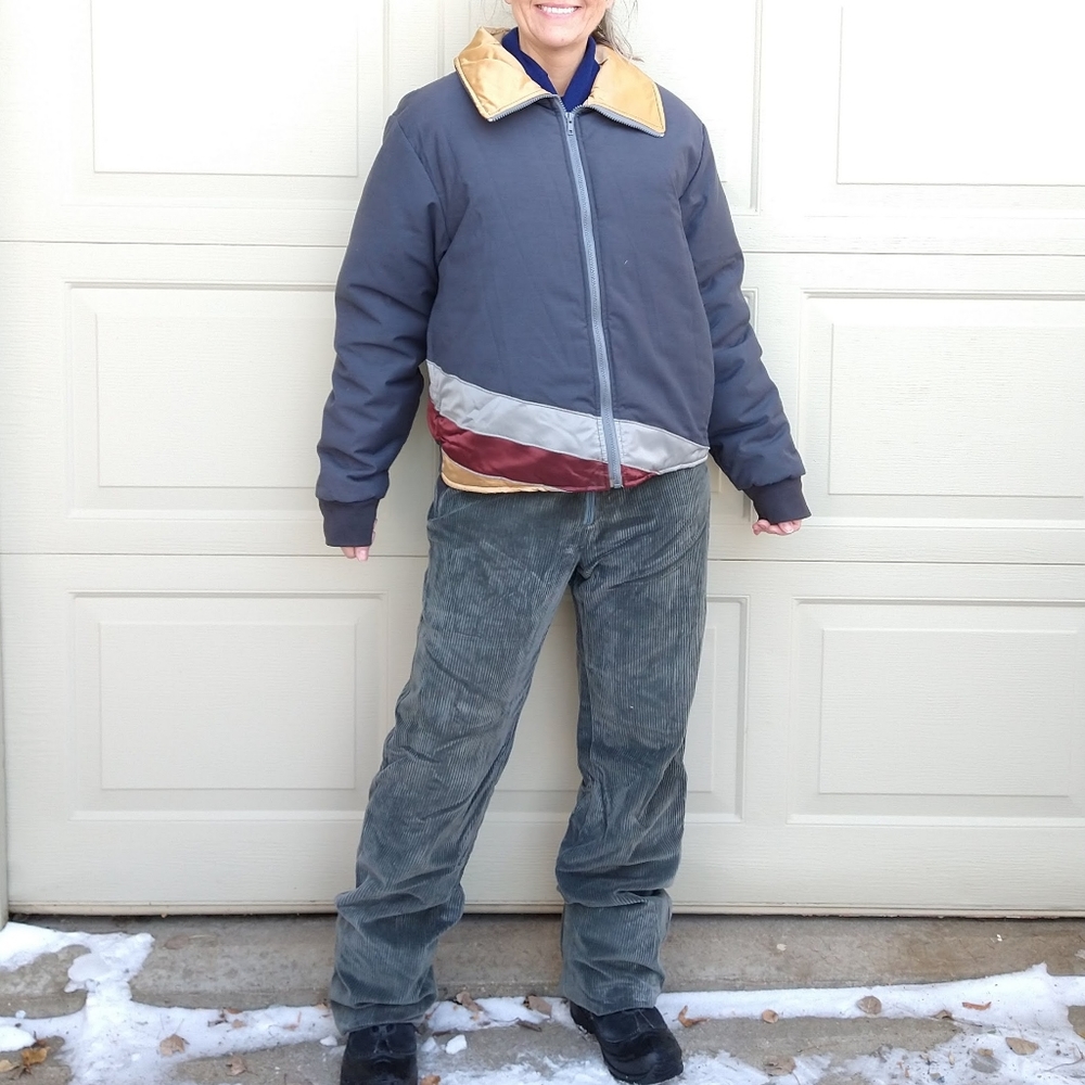 1980's Vintage Ski Jacket Down Puffer Coat 80's M - Gem